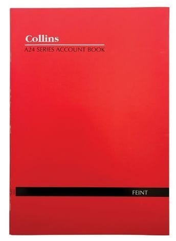 Collins A24 Account Book A4 Money Column 4-18 Day, Feint, Journal ...