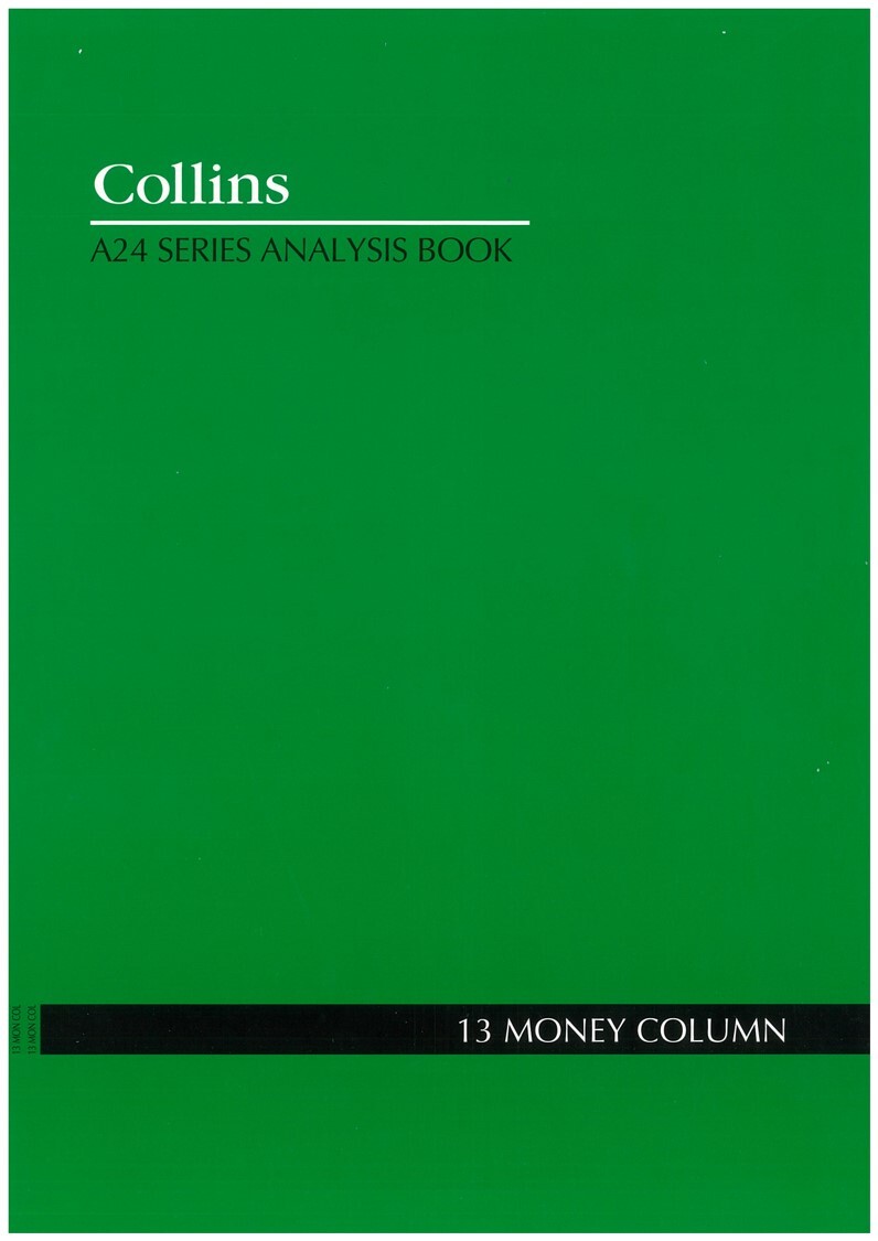 Collins A24 Account Book A4 Money Column 4-18 Day, Feint, Journal ...