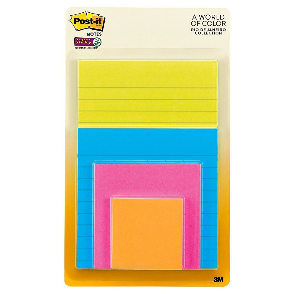 Post It Super Sticky Notes Assorted 4 Sizes 4622 Ssau Rio De Janeiro