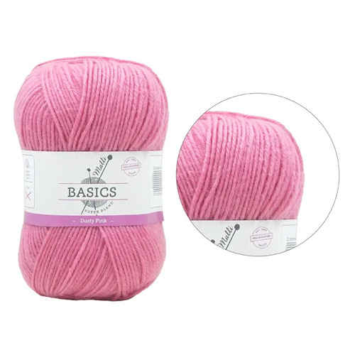 Malli Basics 100g Knitting Yarn Super Blend Acrylic/Polyester Craft ...
