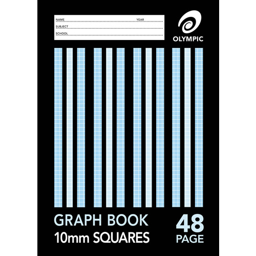Olympic Graph Book A4 5mm 48 Pages 20 Pack